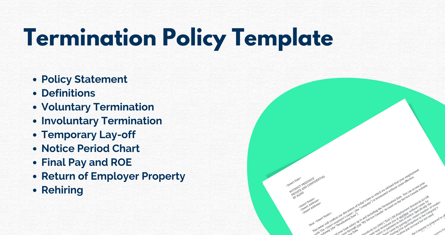 FREE Termination Letter Template 2022