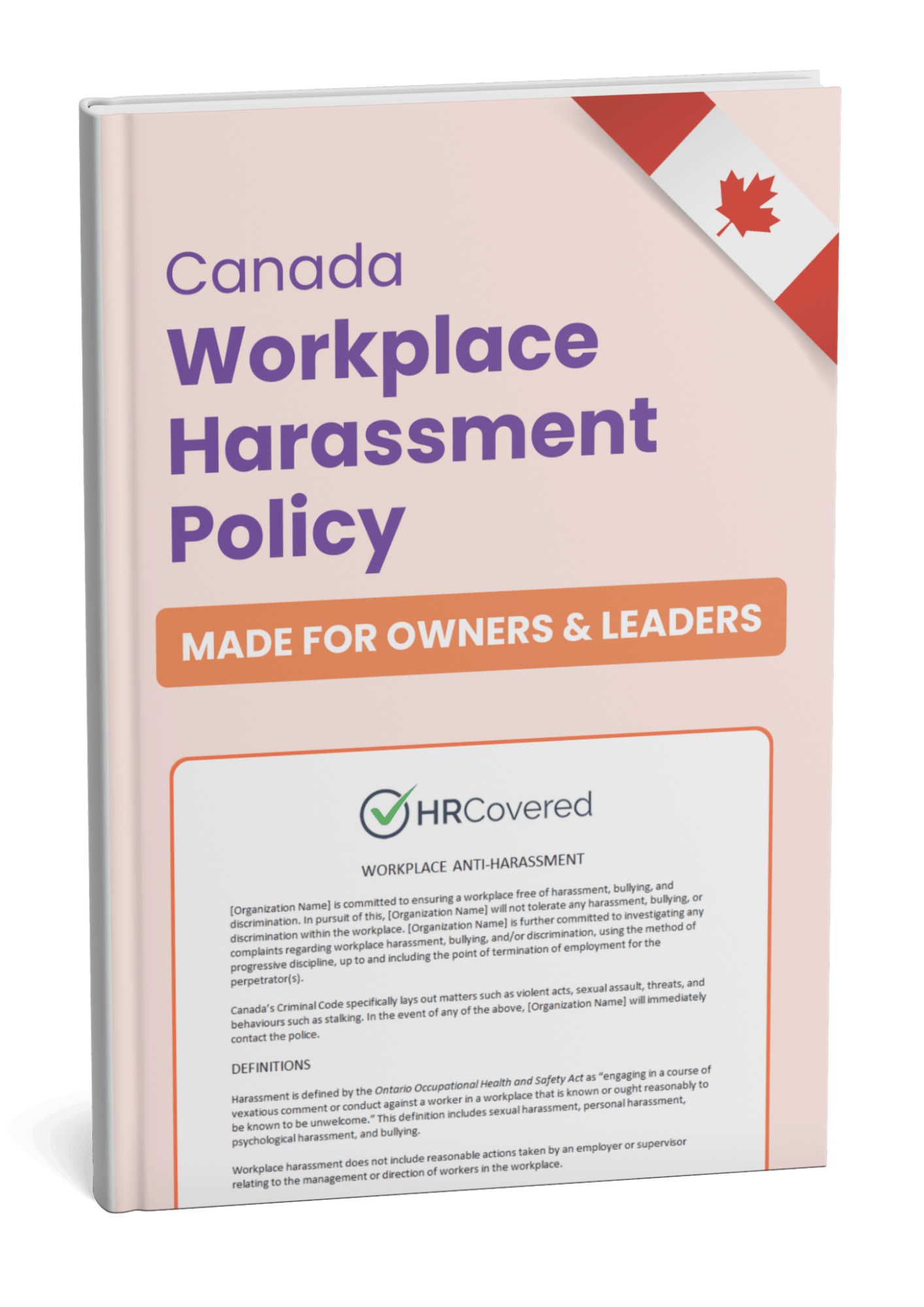 Free Workplace Harassment Policy Template (Ontario)