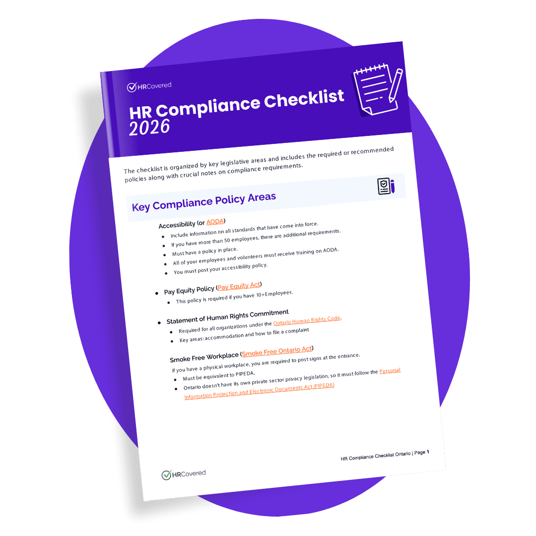 Free HR Compliance Checklist + 10 Policy Templates for Ontario